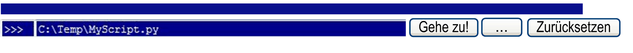 Die Ansicht Logic Builder Scripting Immediate verwenden